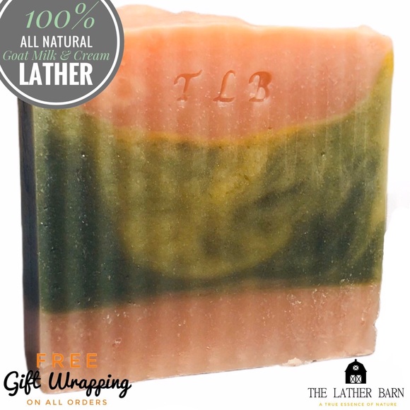 THE LATHER BARN | Bath | Apple Sweet Lemon Basil Cream Goat Milk Lather ...